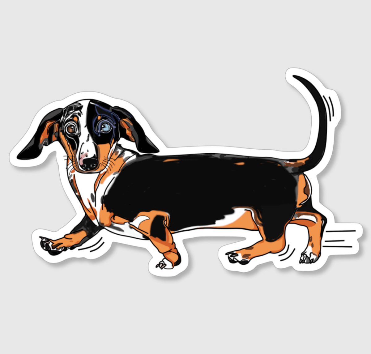 Dachshund Stickers - Dachshund Fashionista